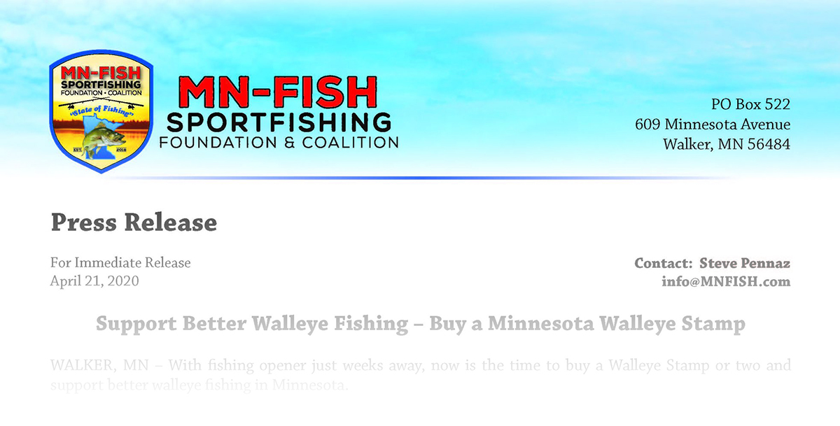 Support Better Walleye Fishing – Buy a Minnesota Walleye Stamp - MN-Fish